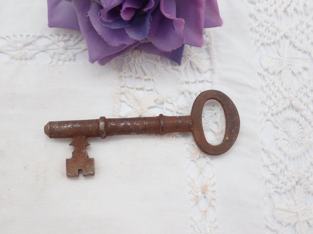 LARGE Antique Gothic Key, 3 Antique Key, Gothic Key, Genuine Antique ...