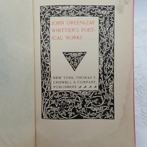 Poetry, Poems, Poetry Book, Antique Poetry Book, Antique Poetry ...