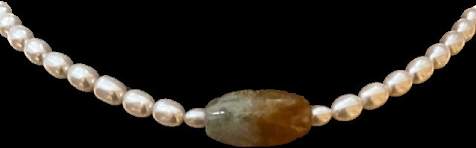 Freshwater Pearls and Burma Jade Center Piece NKL , Jade Nkl on ...