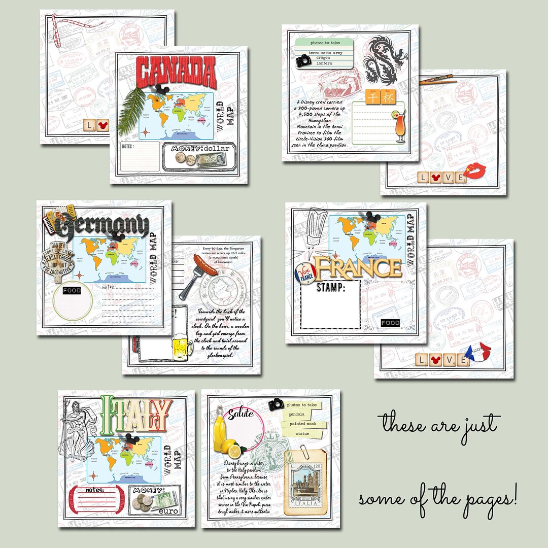 Digital EPCOT (adult Version!) World Showcase Printable Passport - Etsy