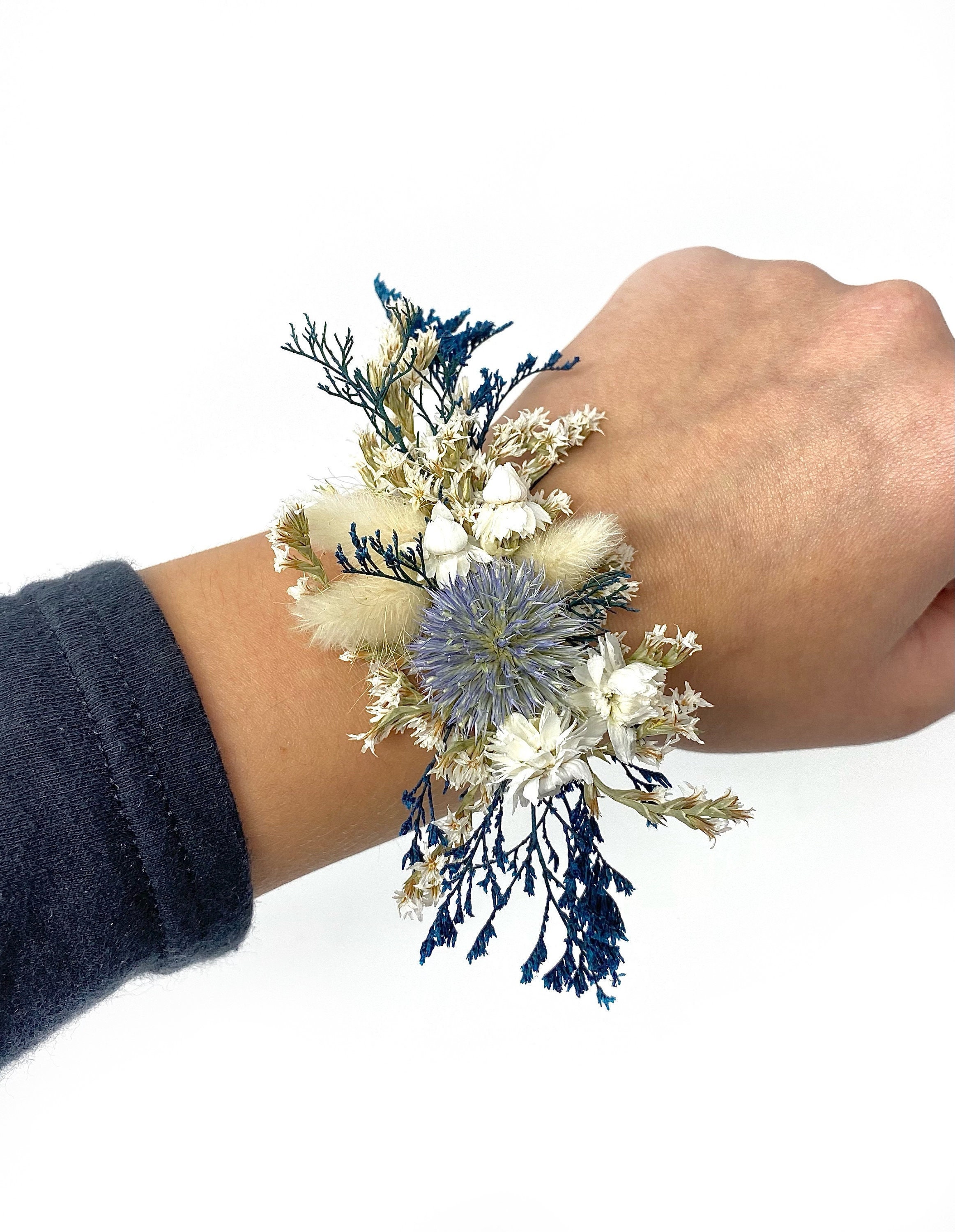 Floral Blue Corsage - Etsy