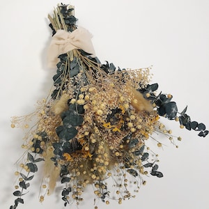 Sunflower Floral Bouquet, Dried Flowers, Preserved Floral, Yellow ...