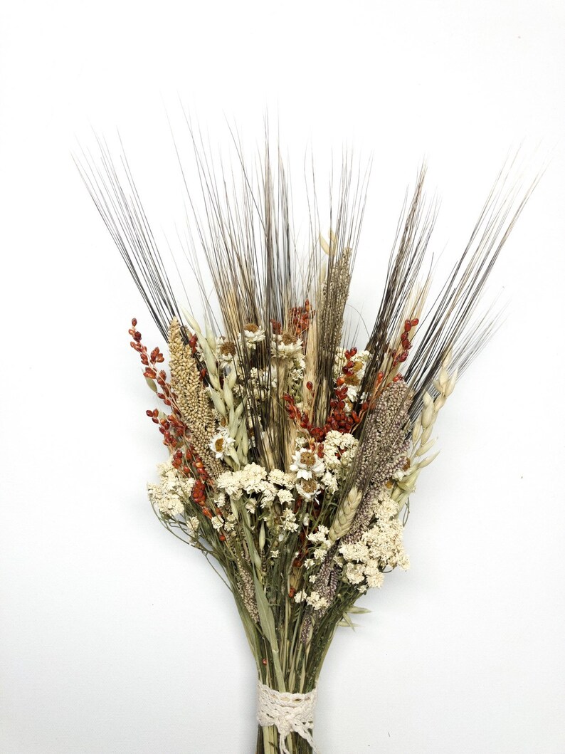 Fall Wedding Bouquet Fall Collection Wheat Grass Millet - Etsy