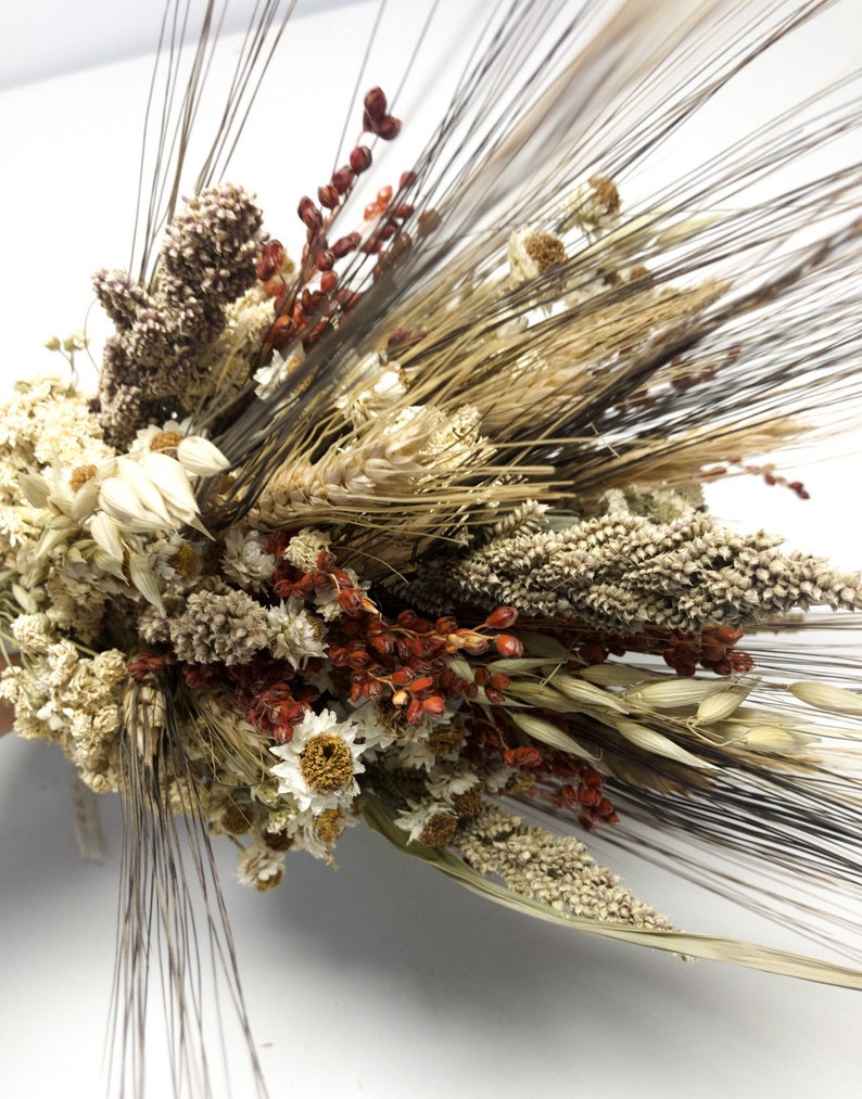 Fall Wedding Bouquet Fall Collection Wheat Grass Millet - Etsy