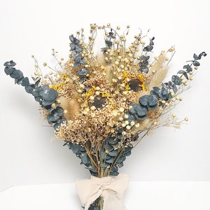 Sunflower Floral Bouquet, Dried Flowers, Preserved Floral, Yellow ...