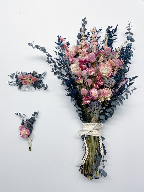 Valentine Bouquet Dried Flowers Preserved Florals | Etsy