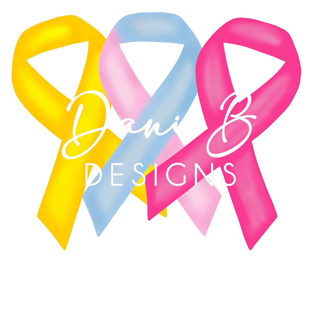 Awareness Ribbon Bundle | Digital Download | Sublimation Design | Hand ...
