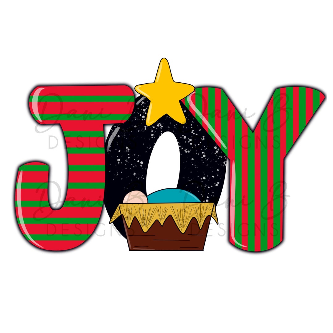 Joy Nativity Sublimation Design | Digital Download | Christmas | Hand ...