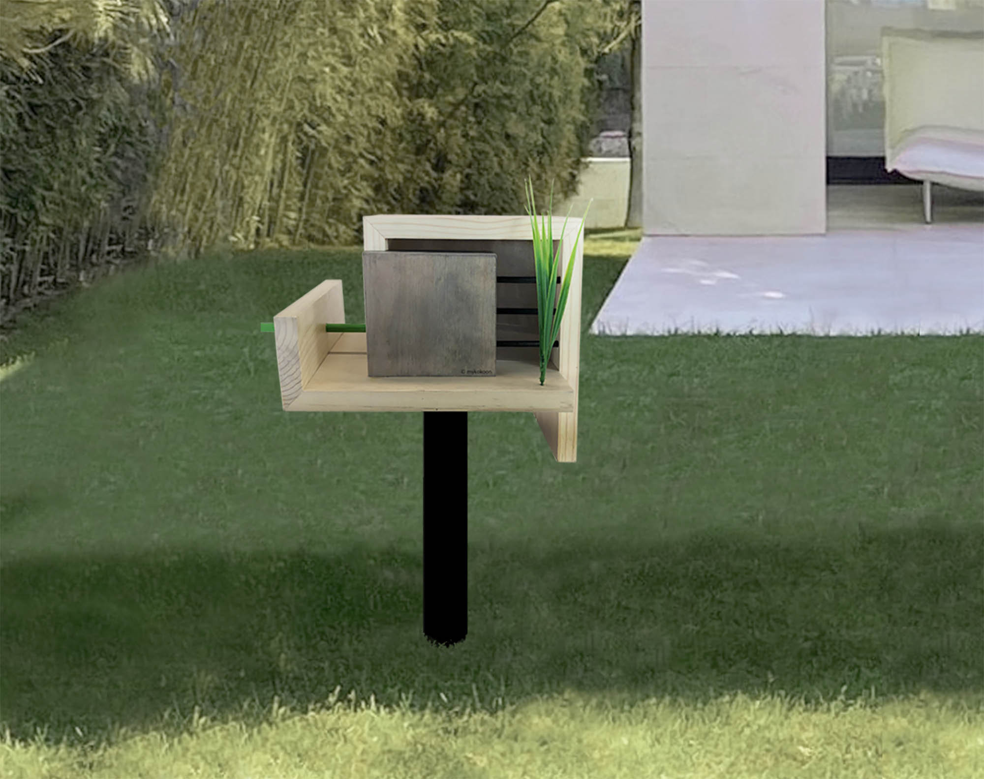 Minimalistic Bird Box, West Coast Modern, Architectural Bird House ...