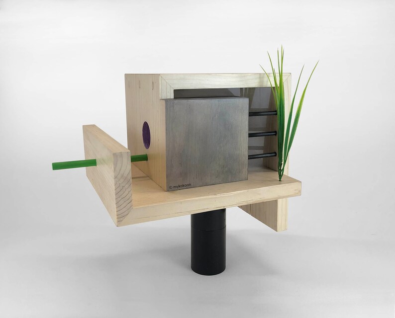 Minimalistic Bird Box, West Coast Modern, Designer Home for Birds - Etsy