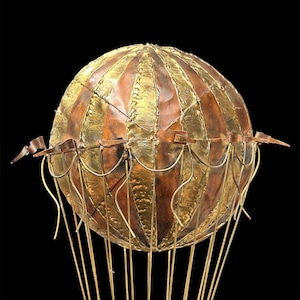 Vintage Copper Brass Metal 3 Piece Sculpture C. Craig Hess Hot Air ...
