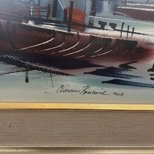 Vintage Original Clarence Kincaid Watercolor Painting Sailboats 1962 ...