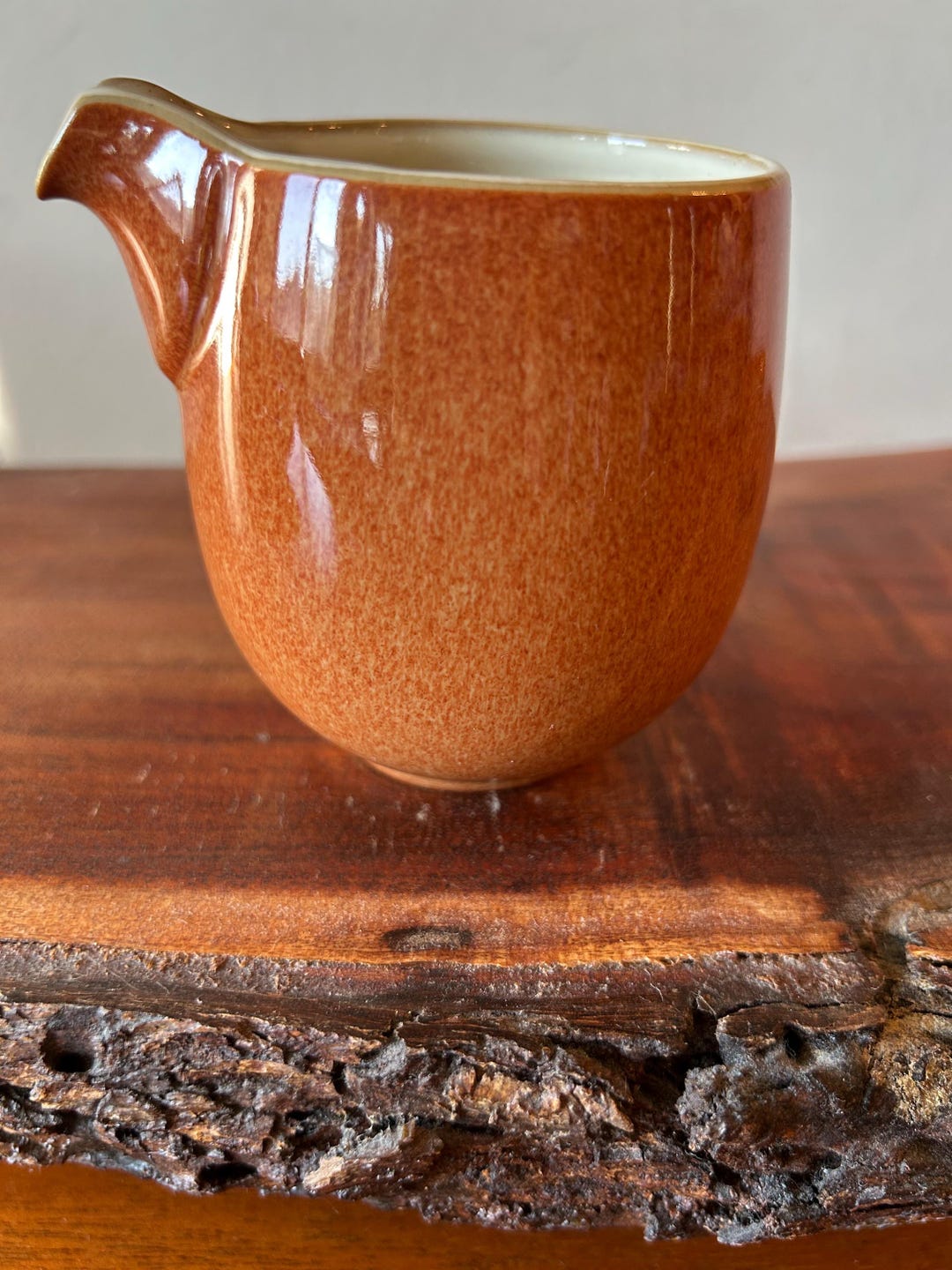 Vintage Denby Fire Chilli Footed Rice Bowl Orange Swirl 5” England ...