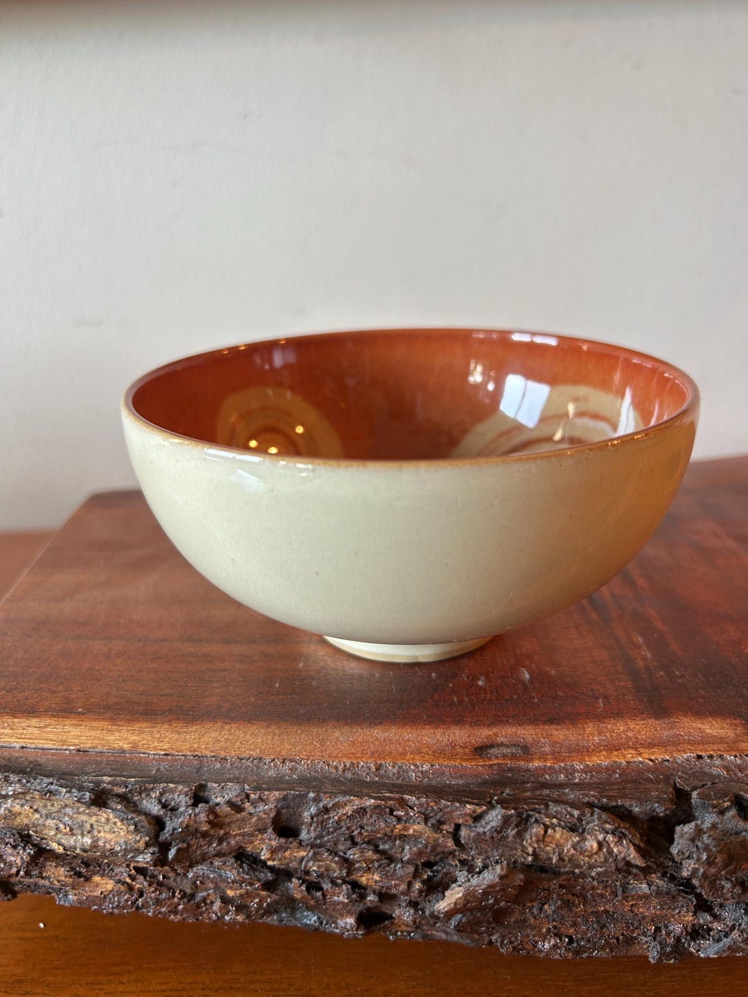Vintage Denby Fire Chilli Footed Rice Bowl Orange 5” England Priced ...