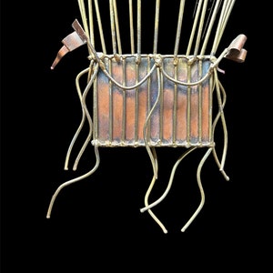 Vintage Copper Brass Metal 3 Piece Sculpture C. Craig Hess Hot Air ...