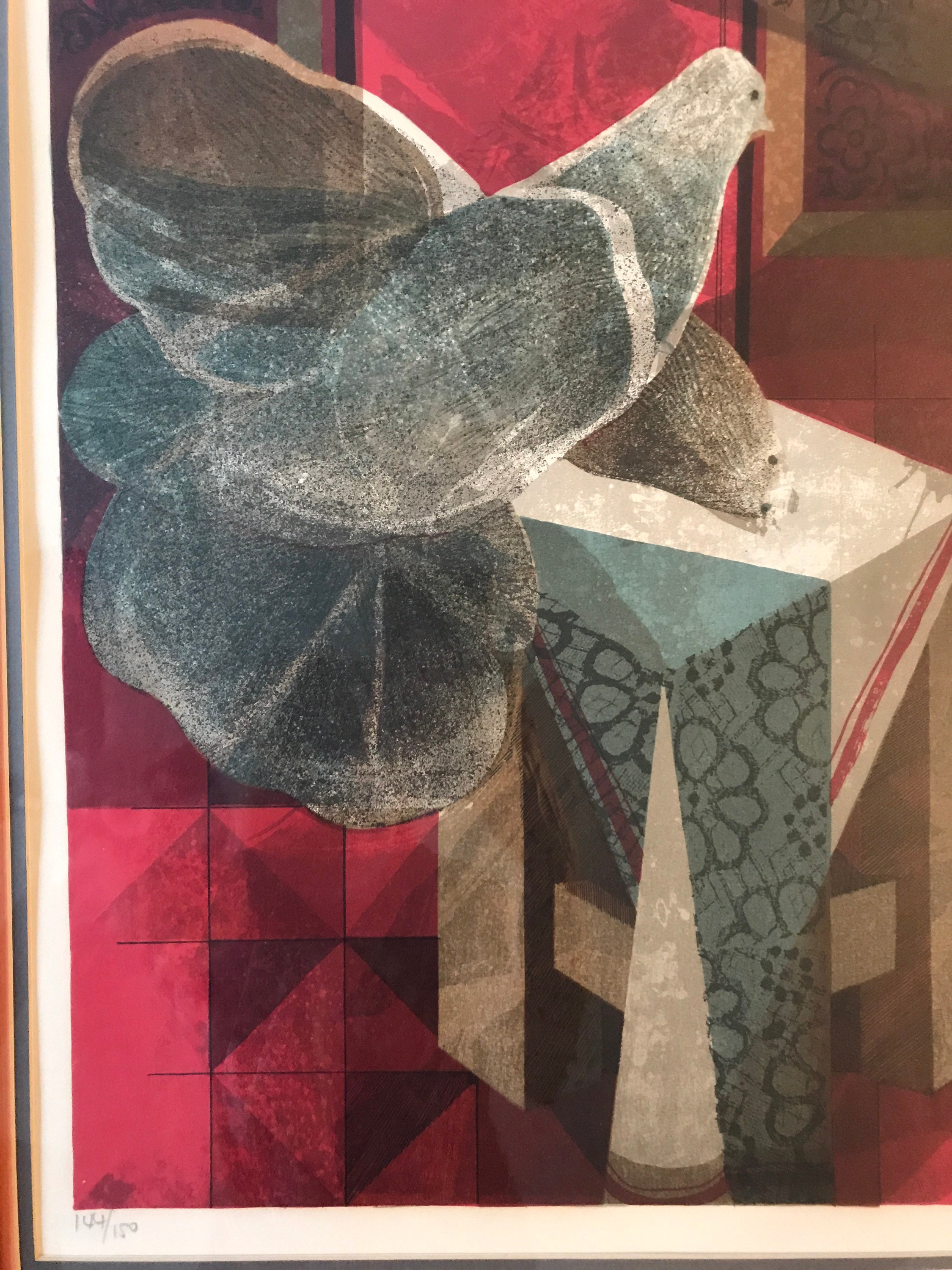 Vintage Alvar Sunol Lithograph Signed 1976 Limited Edition Woman Bird ...