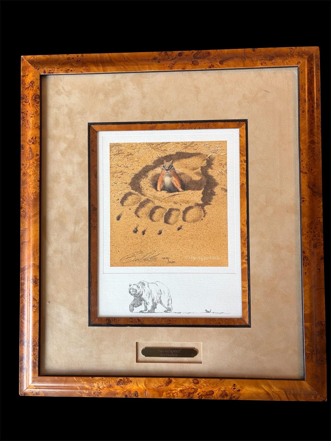 1998 Bev Doolittle No Respect COA Frame Signed Numbered Limited Edition ...