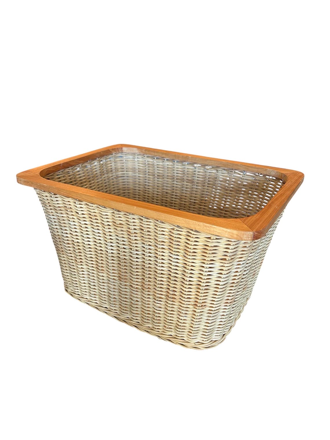 Vintage IKEA Replacement Basket Bin Wicker Wood Trofast Shelf - Etsy
