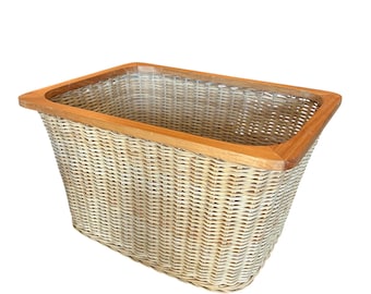Vintage Ikea Replacement Wood Woven Wicker Bins for Trofast Shelf Approx Size 16 X 12 X 9 Etsy India