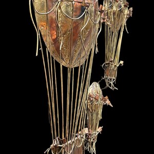 Vintage Copper Brass Metal 3 Piece Sculpture C. Craig Hess Hot Air ...