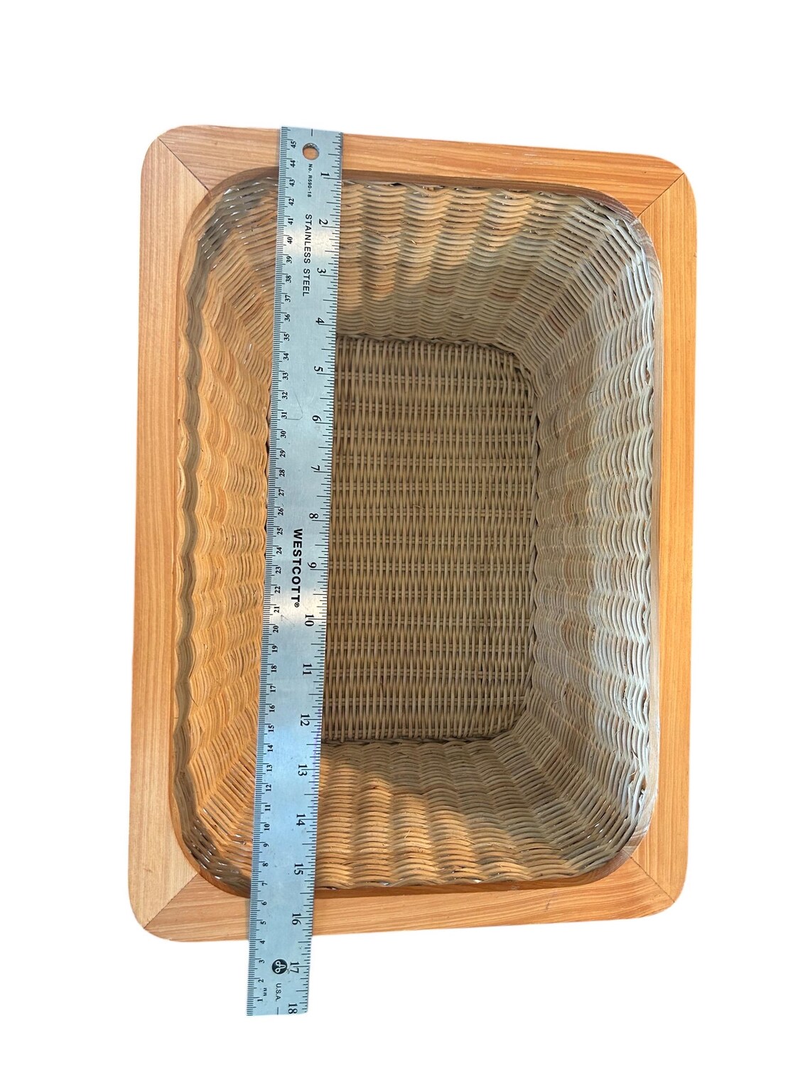 Vintage IKEA Replacement Basket Bin Wicker Wood Trofast Shelf - Etsy