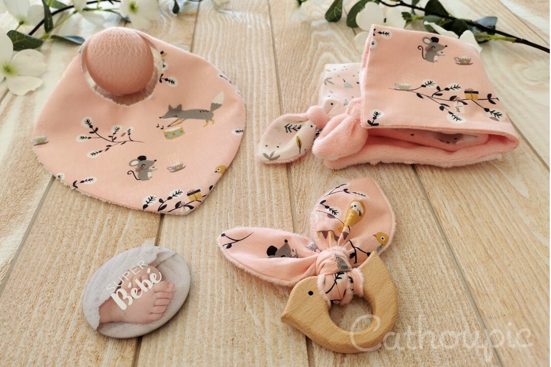 Gaïa Birth Set Cuddly Toy Labels Teething Ring - Etsy