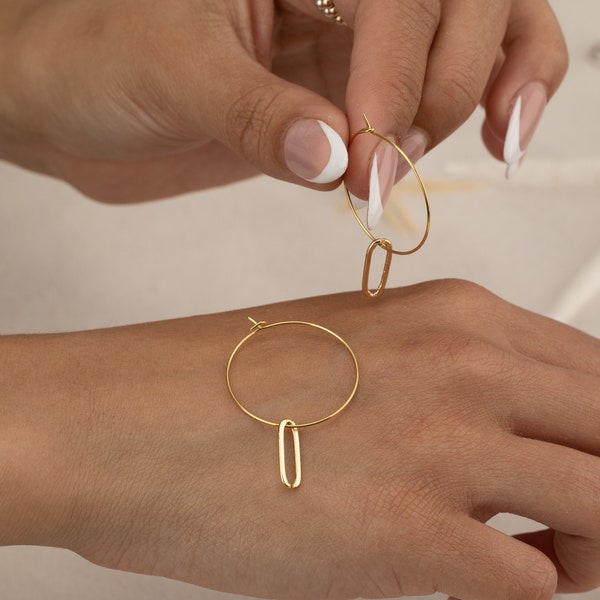 Paperclip Earrings - Etsy