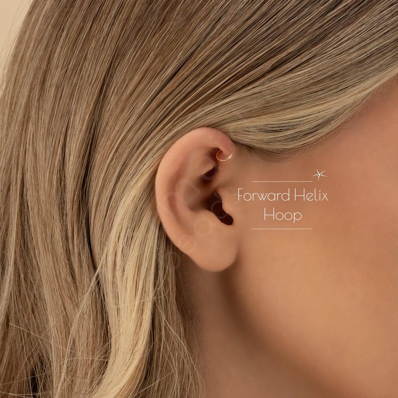 Metal Bar Hoop - Etsy