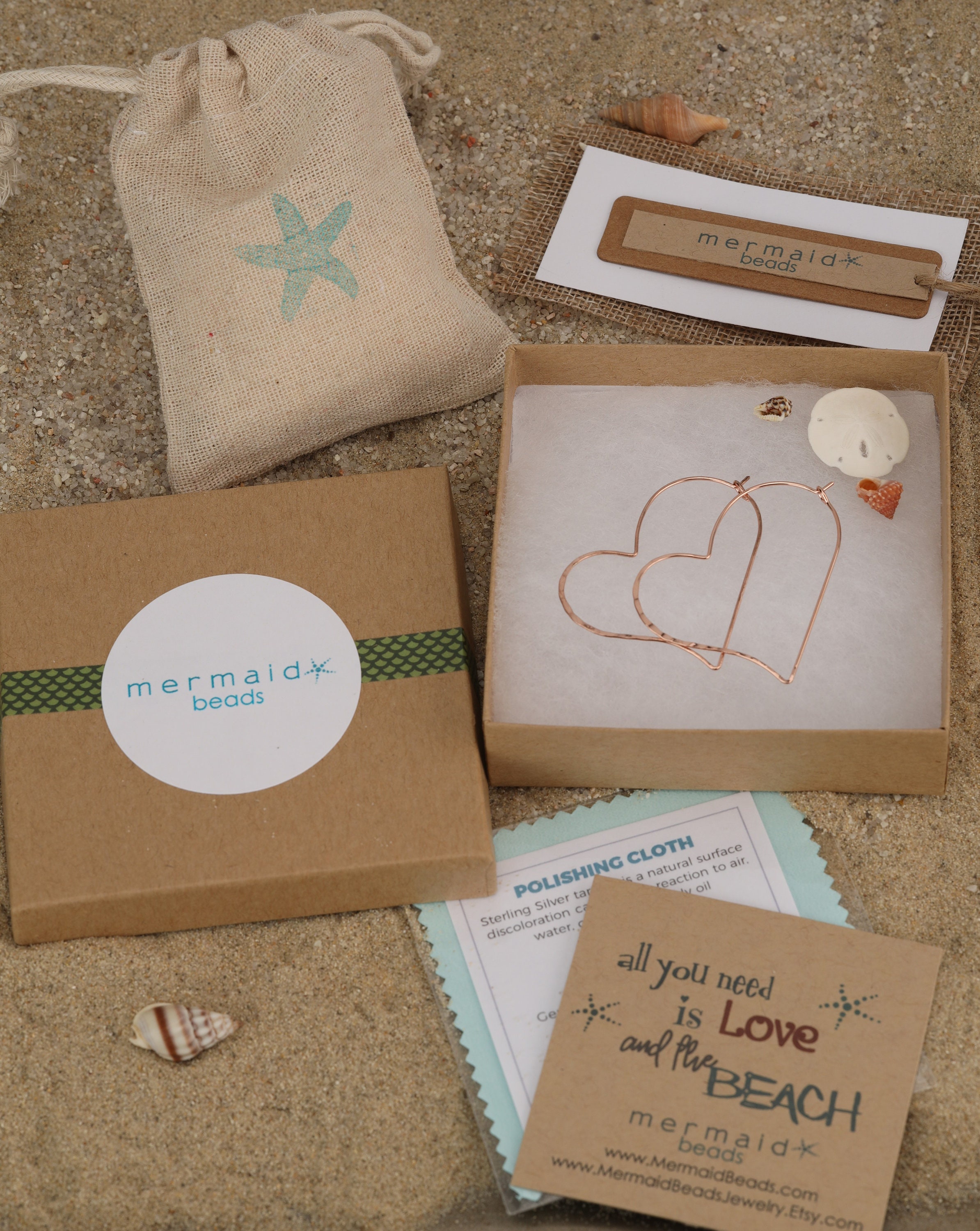 Rose Gold Hoop Earrings Rose Gold Heart Hoops Large Geometric - Etsy