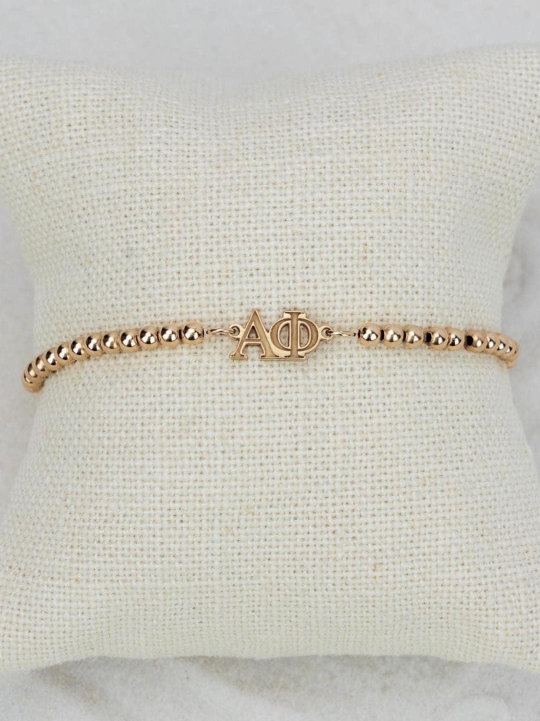 SORORITY GREEK LETTER Beaded Bracelet • Personalized Sorority Gift ...