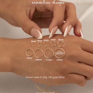 BELLY BUTTON RINGS • Belly Ring Hoop • Seamless Twist Hoops • Gold Thin ...