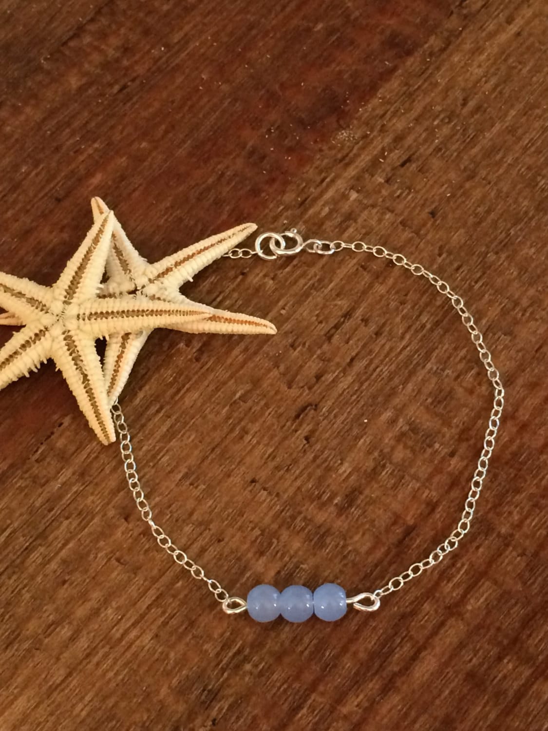 Sterling Silver Bracelet Set Beaded Bracelet Stack Anklet Set - Etsy