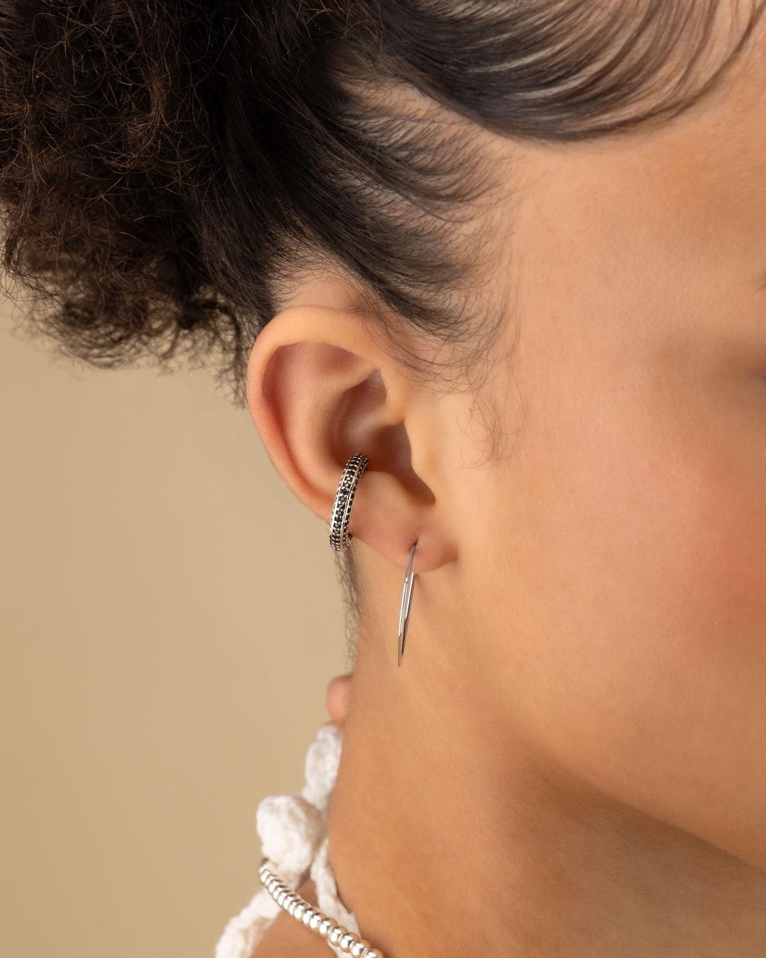 Multicolor Stone Ear Cuff - Faux Piercing, Adjustable, Nickel-free - Etsy