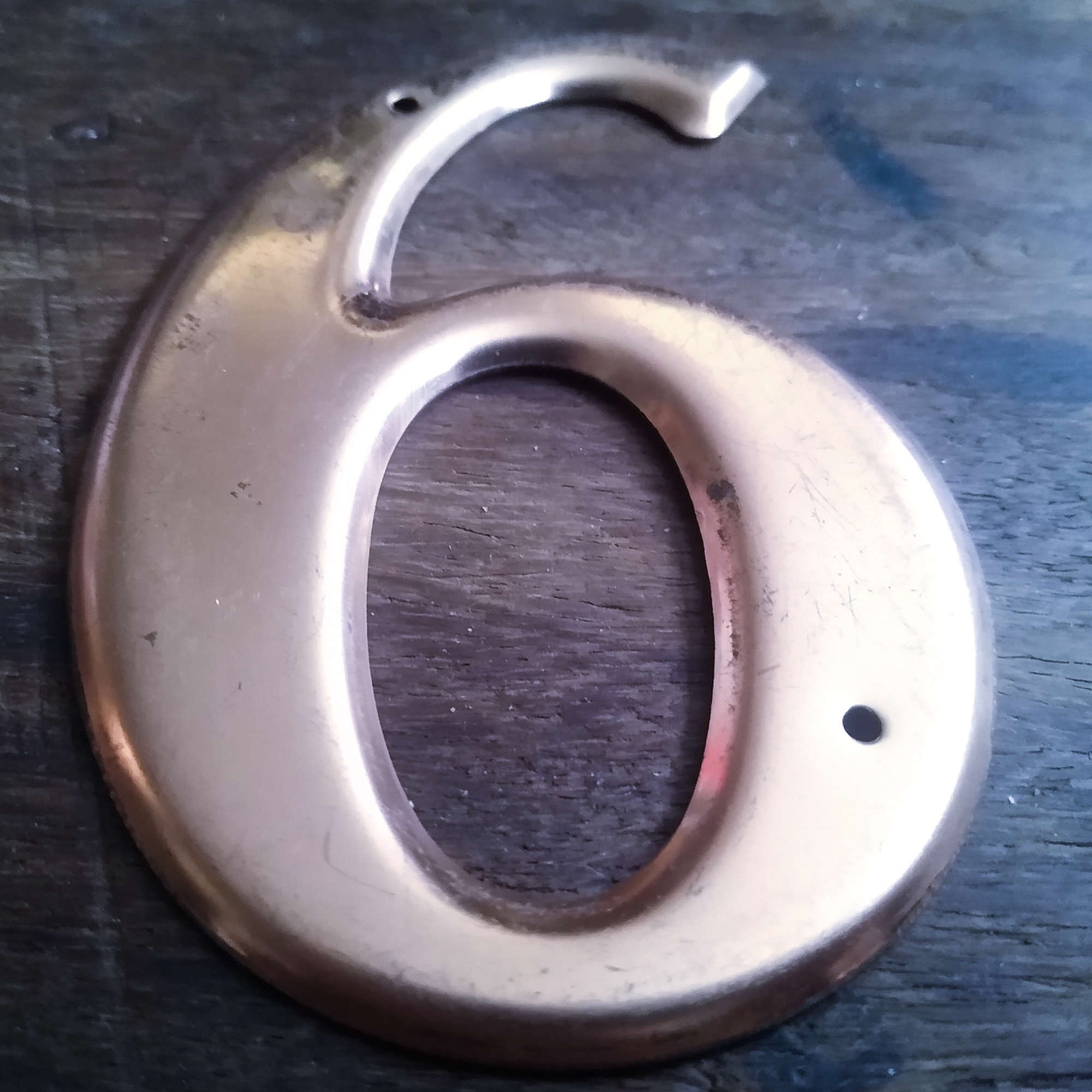 Vintage MCM Architectural House Mailbox Copper Numbers 3 3/4" Tall 5, 6 ...