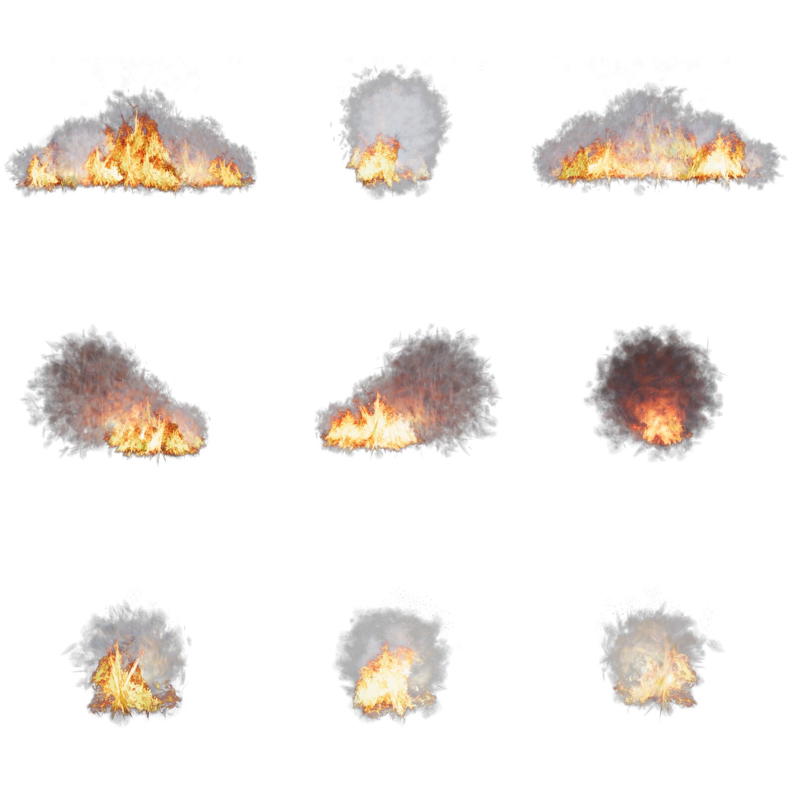 20 PNG Realistic Fire & Smoke Photoshop Overlays Png - Etsy