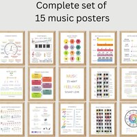 Music Poster Pack, Music Classroom, Music Room Decor, Music Room Art ...