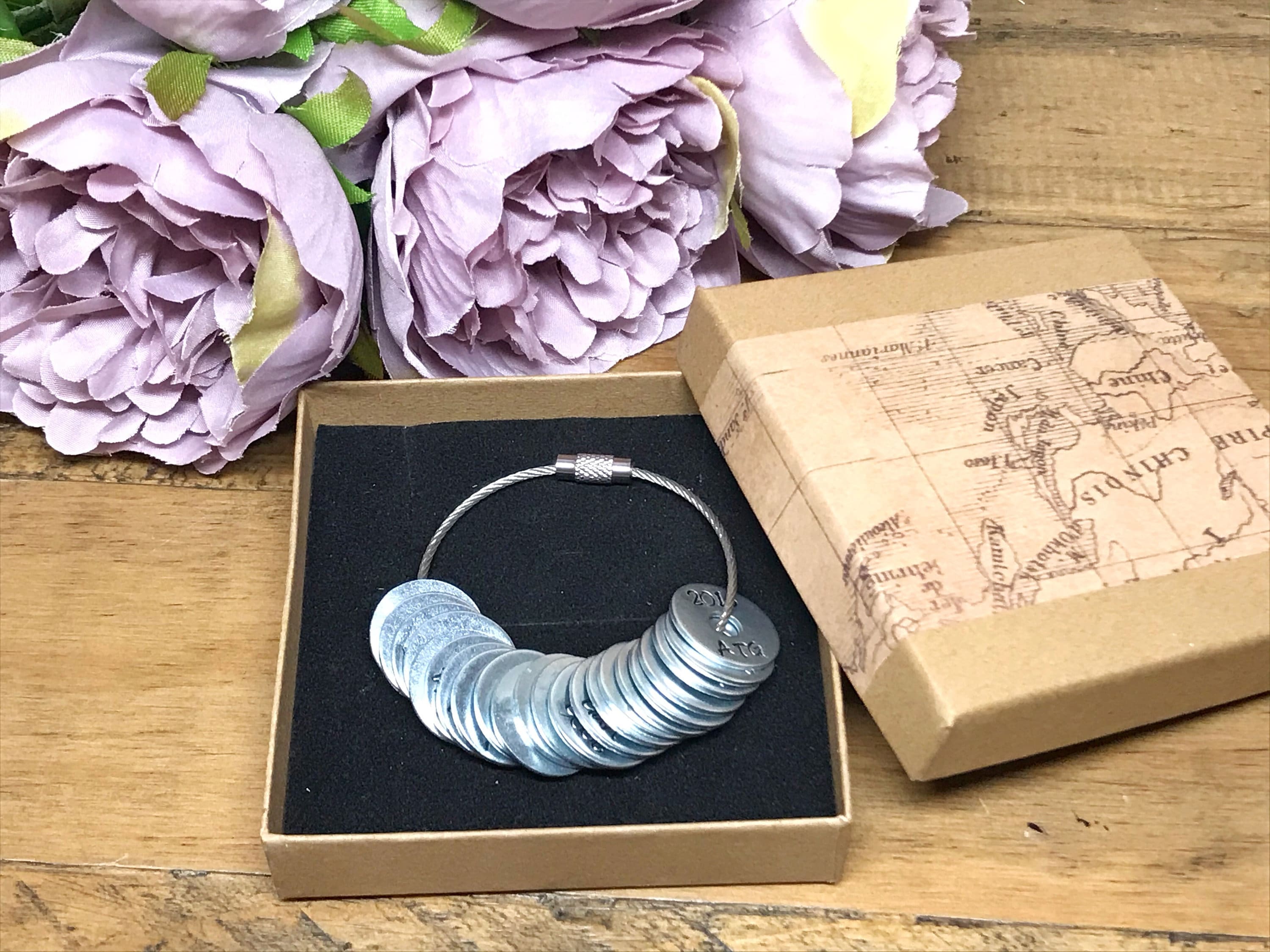 Travel Keychain Gift for Traveller Travel Rings Traveller - Etsy UK