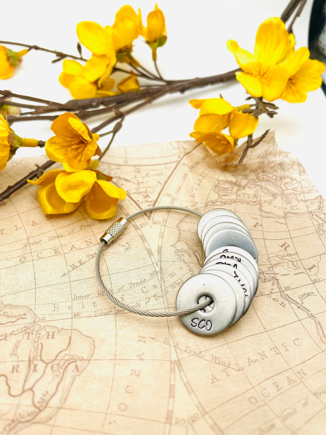 Travel Keychain Gift for Traveller Travel Rings Traveller - Etsy UK