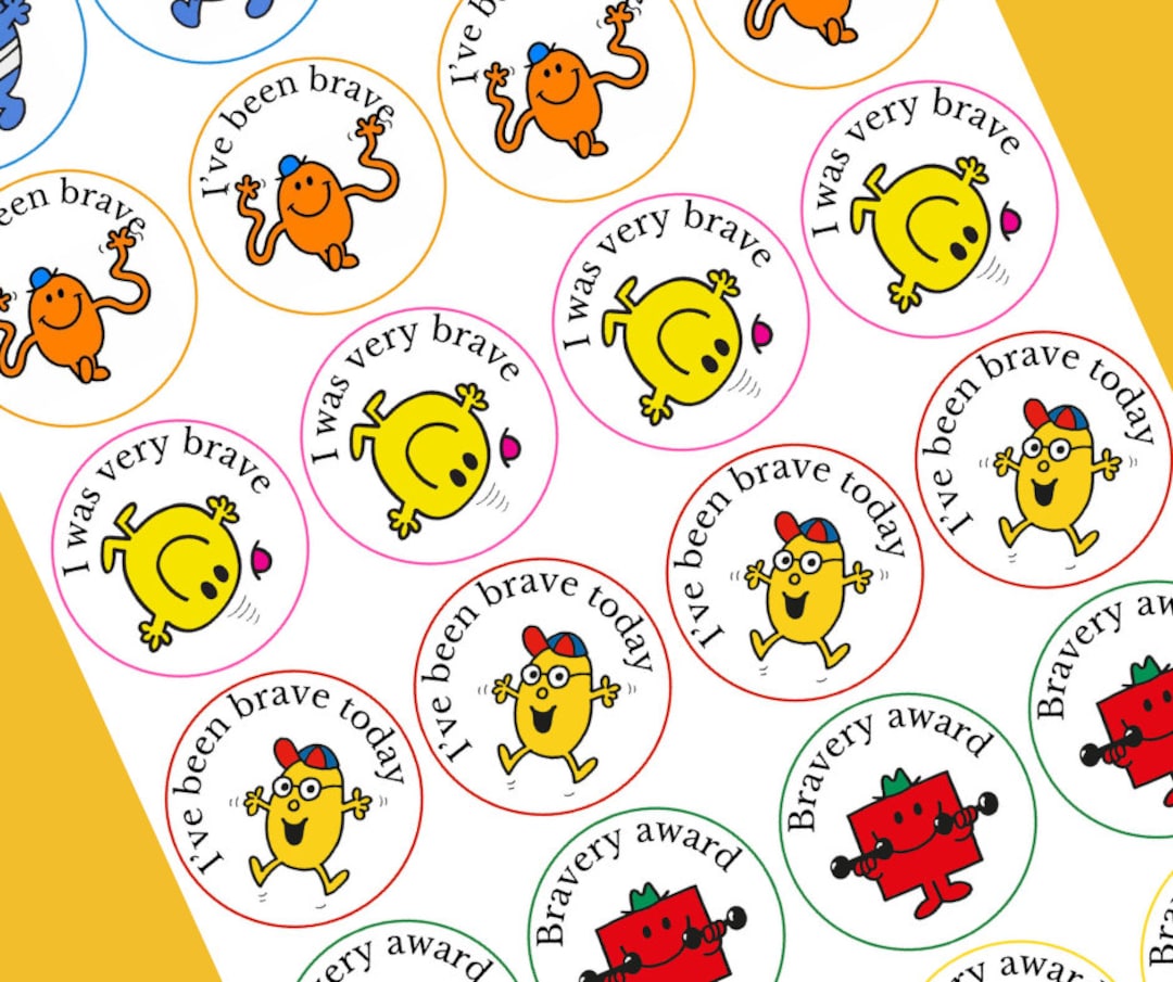 You're Brave Stickers, School Accident Stickers, Bravery Stickers ...