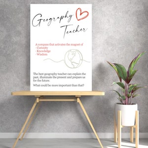 Geography Teacher Thank You, Digital Download, Teacher Gift, Geography ...