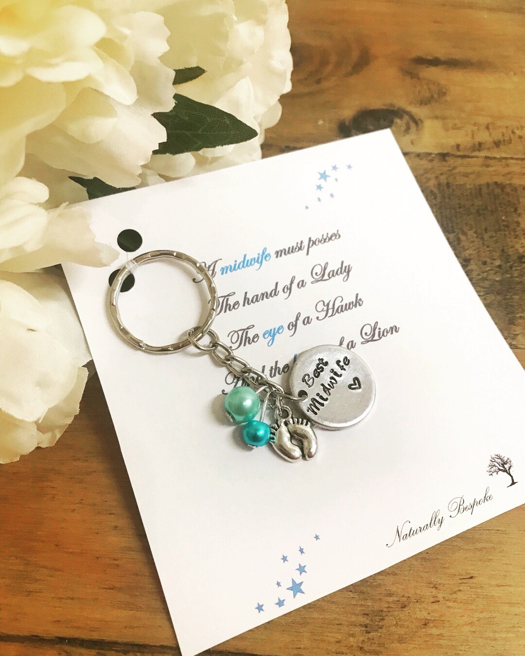 Midwife Key Ring, Midwife, Thank You Midwife, Au Pair Gift, Nurse Gift ...