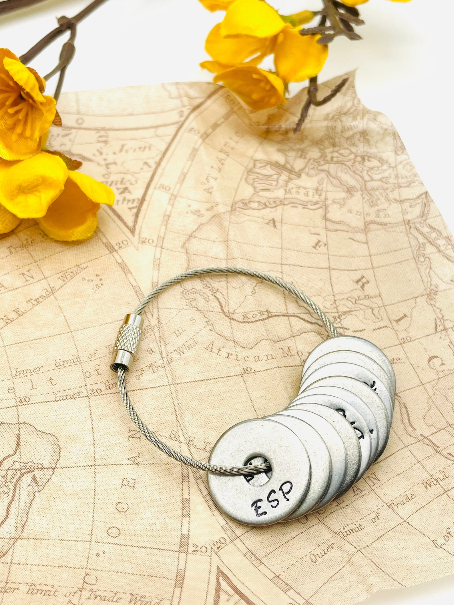 Travel Keychain Gift for Traveller Travel Rings Traveller - Etsy UK