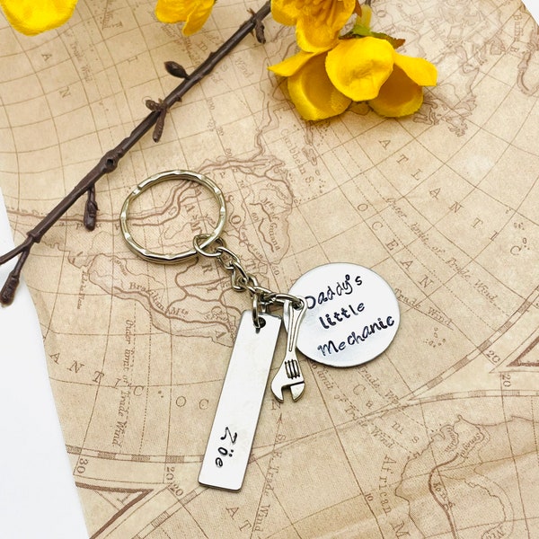 Mechanic Keychain - Etsy