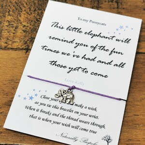 Elephant, Wish Bracelet, Friendship Bracelet, Best Friend, BFF, Sister ...