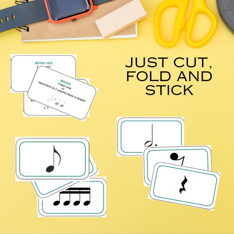 Music Note Value Flashcards, Music Flashcards, School, Learning Games ...