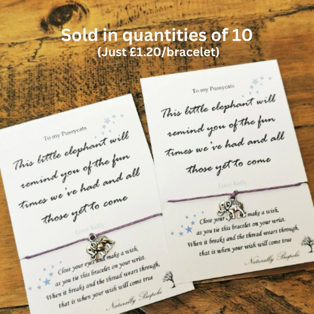 Elephant, Wish Bracelet, Friendship Bracelet, Best Friend, BFF, Sister ...