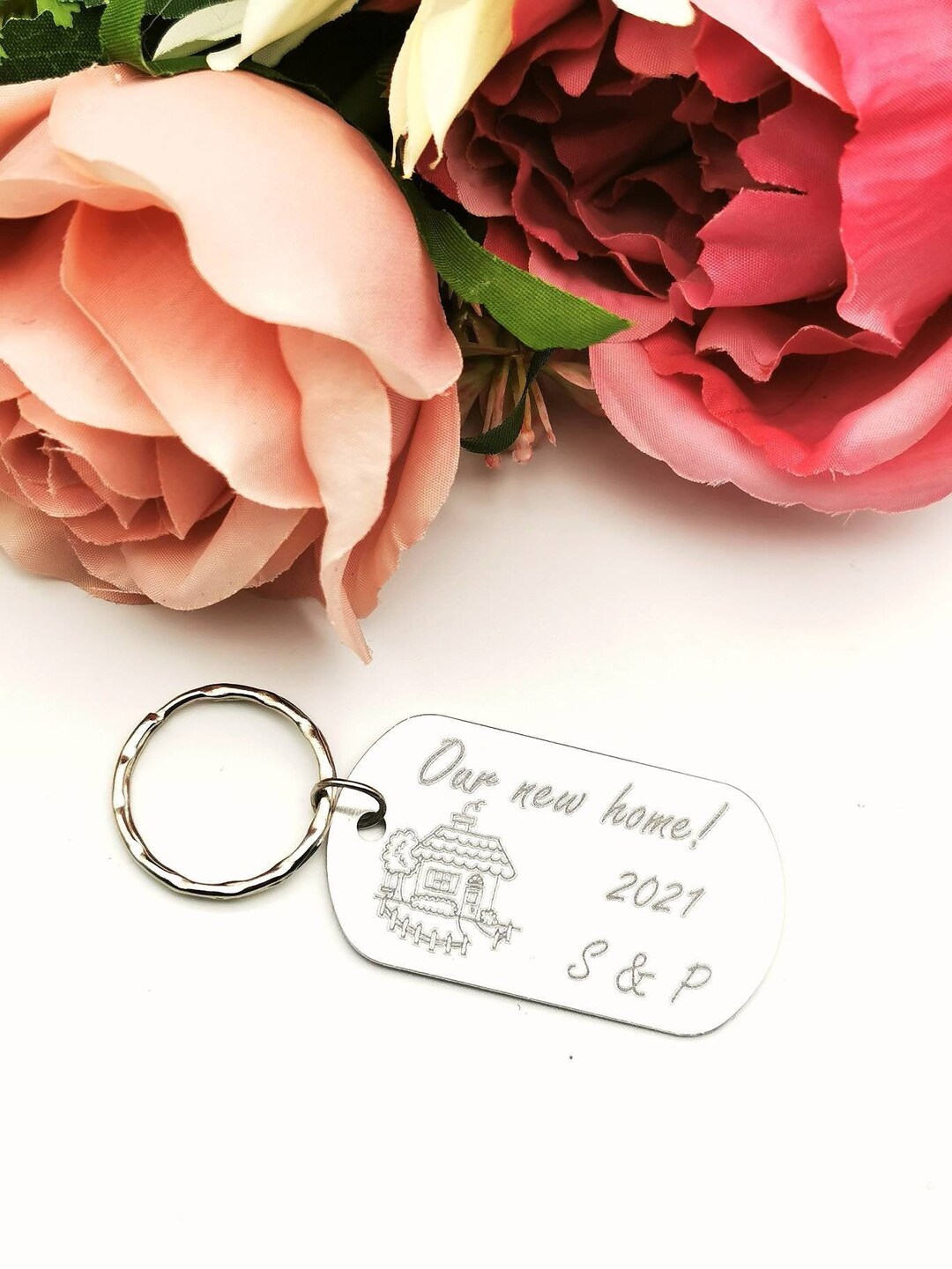New Home Keychain, First Home, New House Keychain, Personalised Gift ...