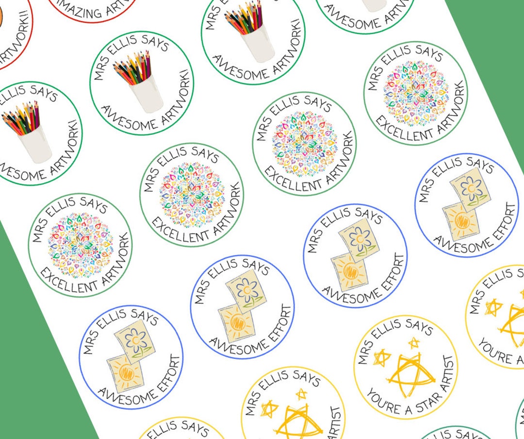 Art Well Done Stickers, Well Done Stickers, Art, Great Work, Art ...