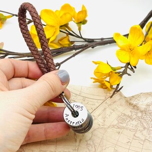Traveller Key Ring, Travel Keepsake, Country Key Ring, My Holidays ...