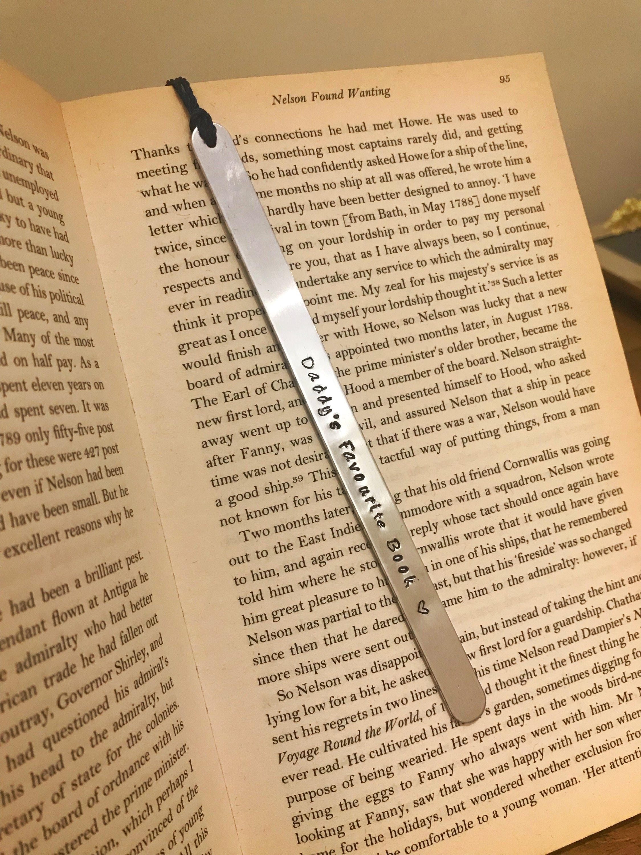 Personalised Bookmark Birthday Gift for Dad Valentines Gift | Etsy UK